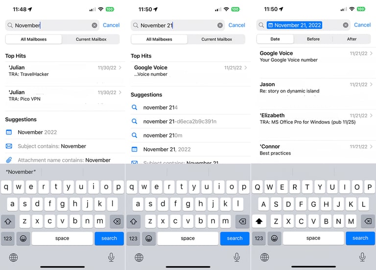 How to Search for Emails on Your iPhone or iPad | TechRepublic