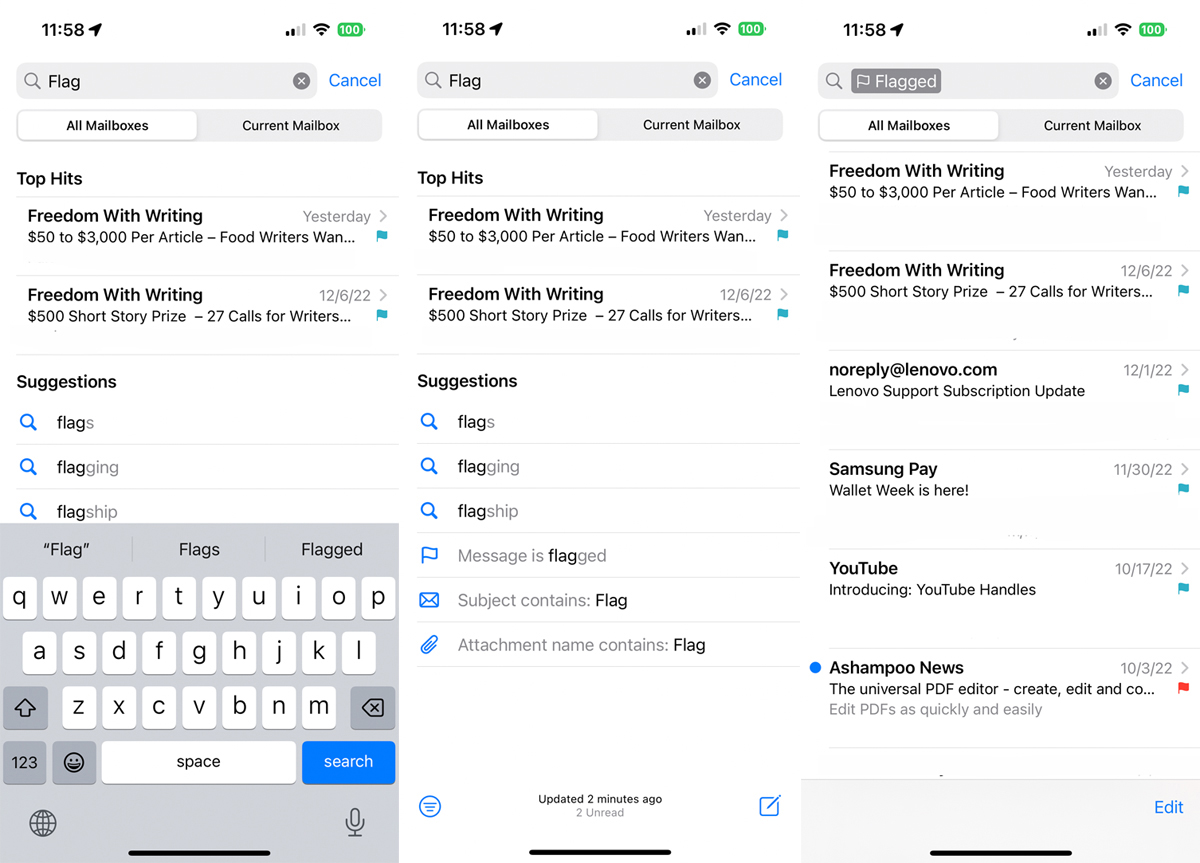 How to Search for Emails on Your iPhone or iPad | TechRepublic