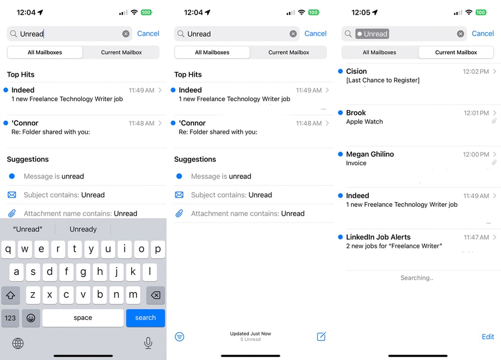 How to Search for Emails on Your iPhone or iPad | TechRepublic