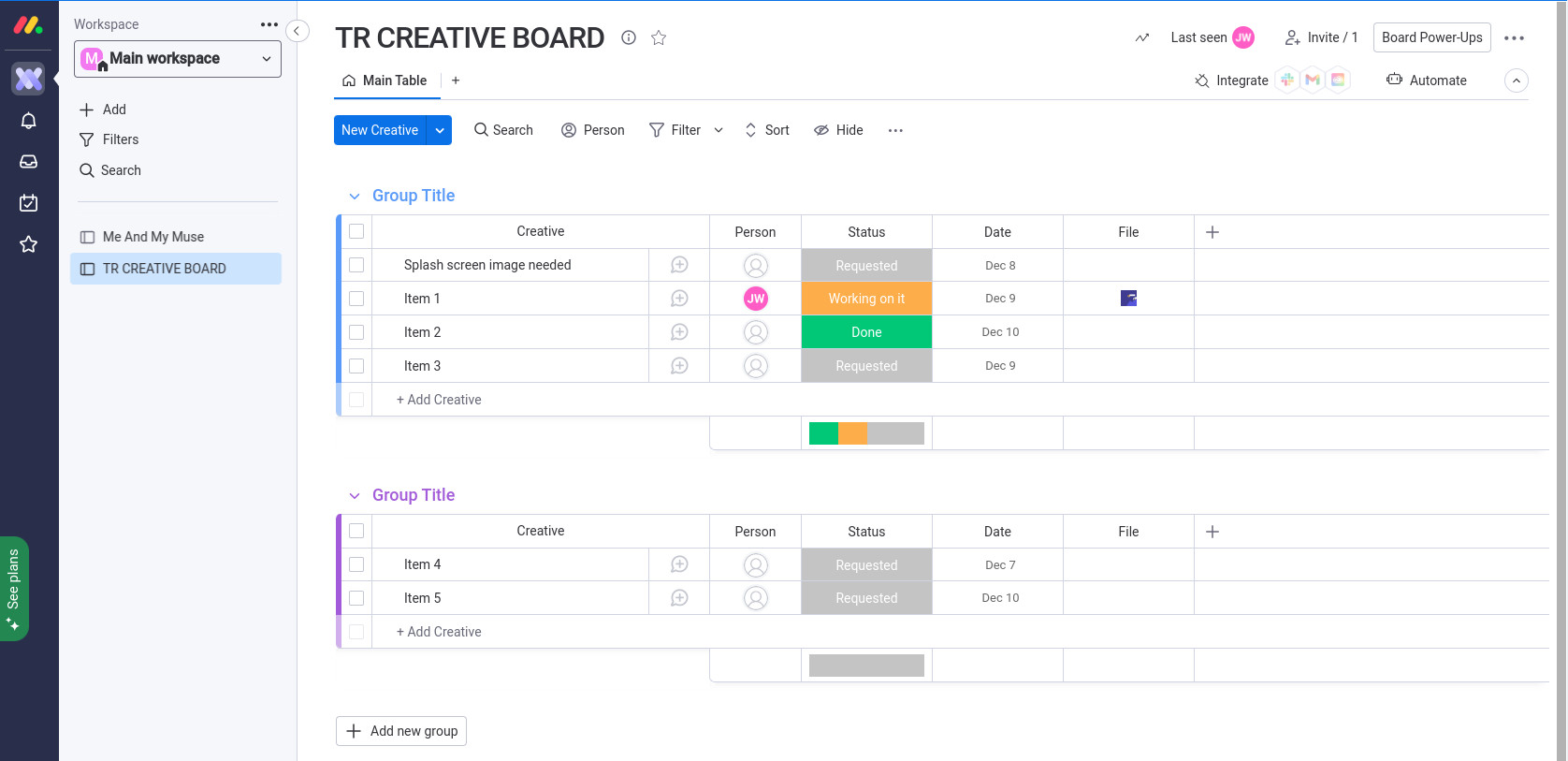 How to Create a Creative Projects Board in Monday Work Management