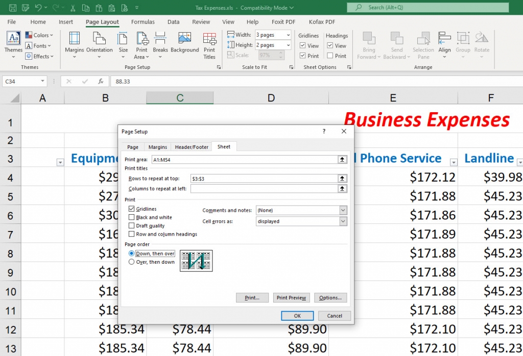 How To Print From Microsoft Excel And Avoid Printing Problems