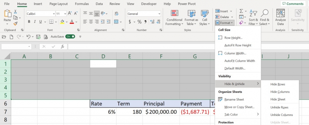 Excel guide: Hiding everything besides your workspace