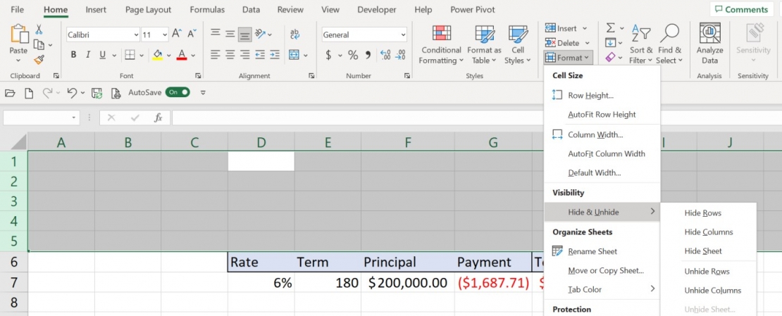 Excel guide: Hiding everything besides your workspace