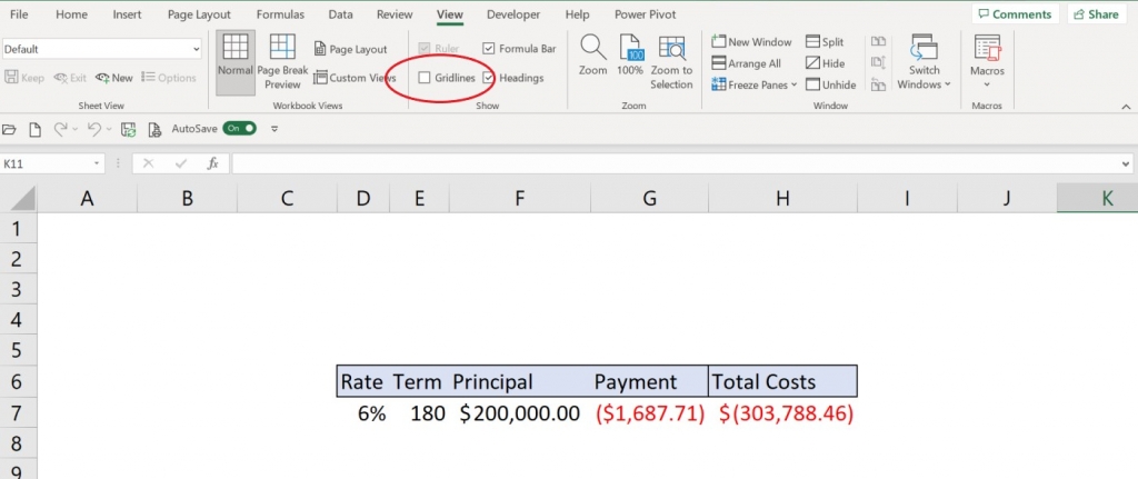 Excel guide: Hiding everything besides your workspace