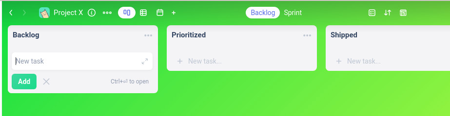 How to create a sprint on the Ora task management tool