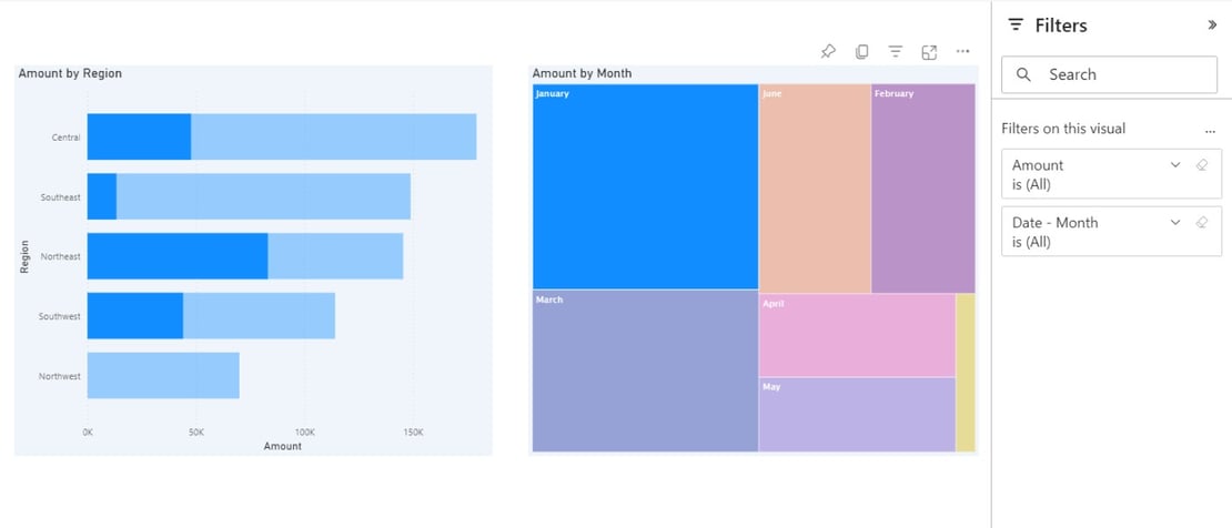 How to format filters so they match visualizations in Microsoft Power BI