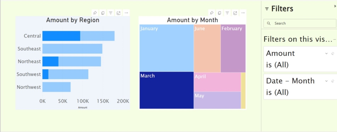 How to format filters so they match visualizations in Microsoft Power BI