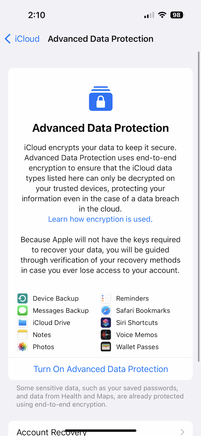 How to Use Advanced Data Protection for iCloud to Boost Security of Data