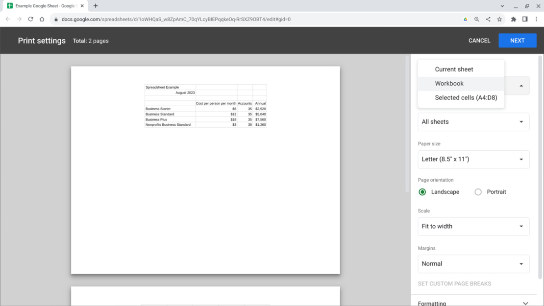 How to Set the Print Area in Google Sheets: Step-by-Step Guide