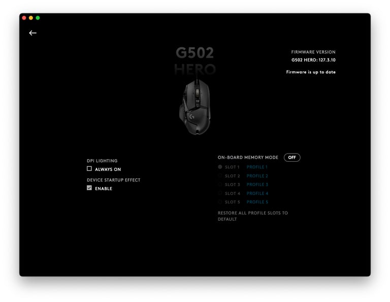 How to configure Logitech G Hub software on a Mac