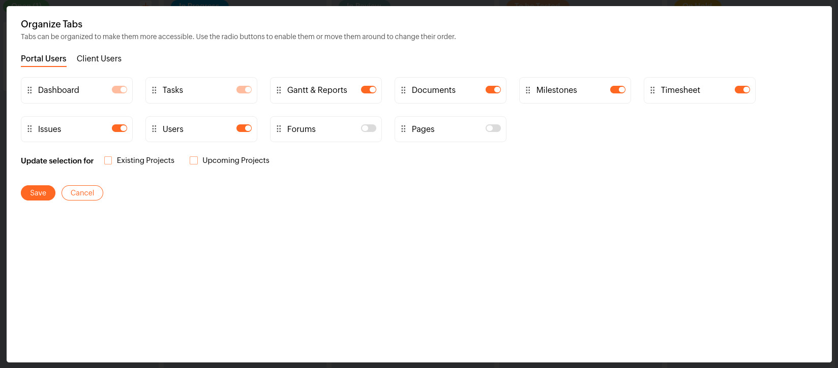 How to customize your Zoho Projects tabs for your project | TechRepublic