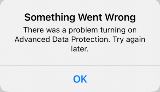 How to Resolve Errors When Enabling Apple's Advanced Data Protection