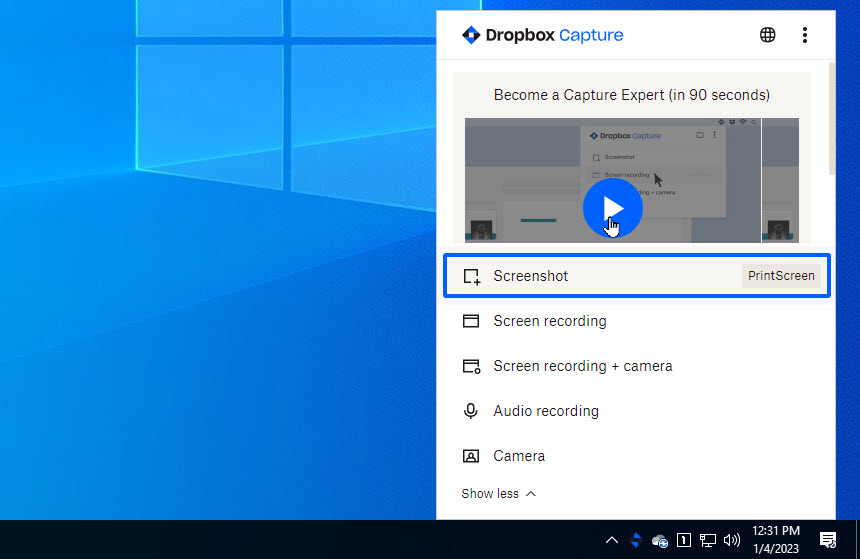 How to use Dropbox Capture to share video and audio recordings