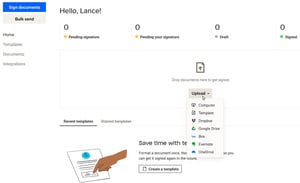 How to use Dropbox Sign to create documents for other people to sign