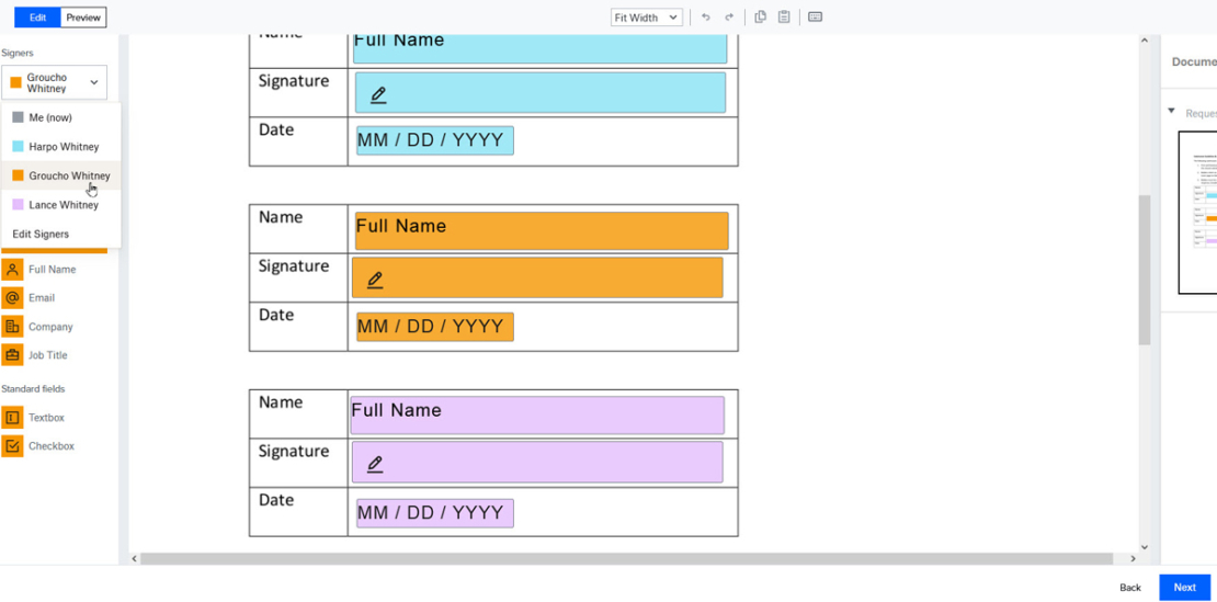 How to use Dropbox Sign to create documents for other people to sign