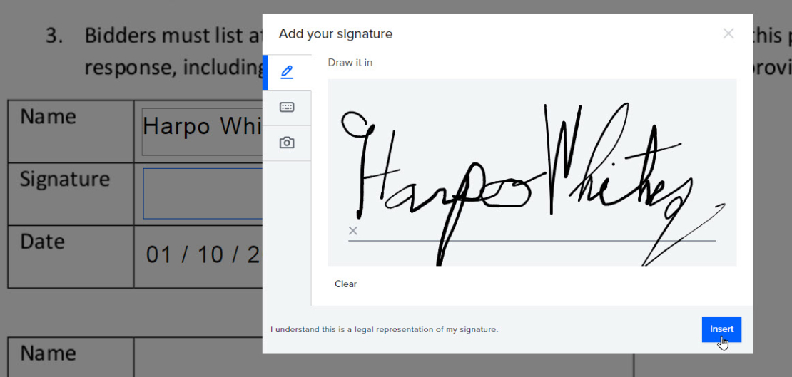 How to use Dropbox Sign to create documents for other people to sign