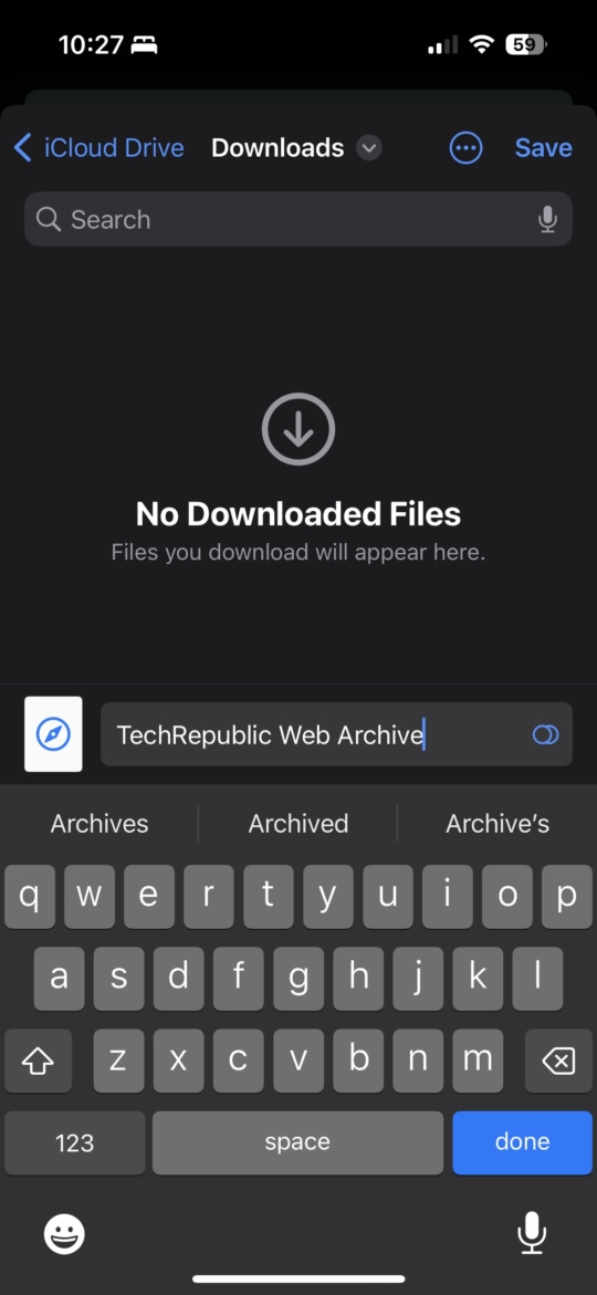 How to Rename and Tag Files When Saving in iOS 16 | TechRepublic