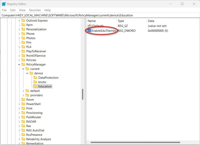 How to enable hidden personalization themes in Windows 11 22H2