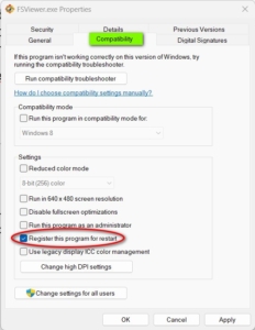 How to enable restartable applications in Windows 11