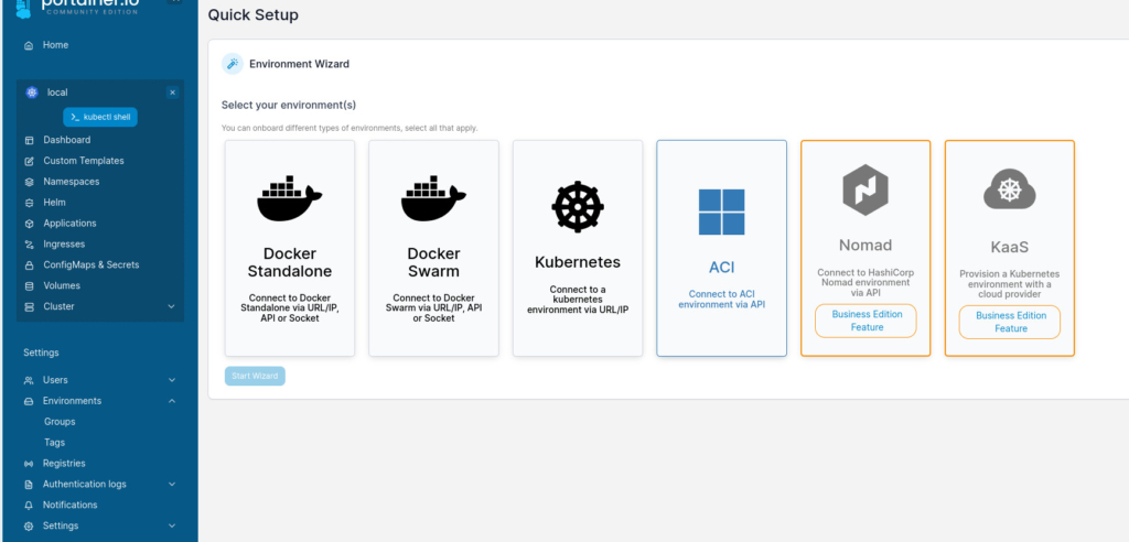How to Add a New Development Environment to Portainer | TechRepublic