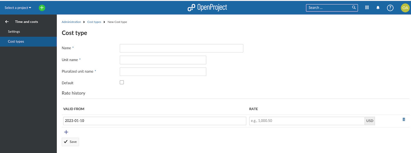 How to enable and use the Budget module in OpenProject