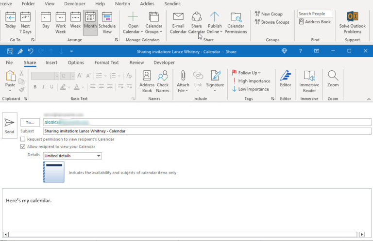 How to share your calendar in Microsoft Outlook - TechRepublic