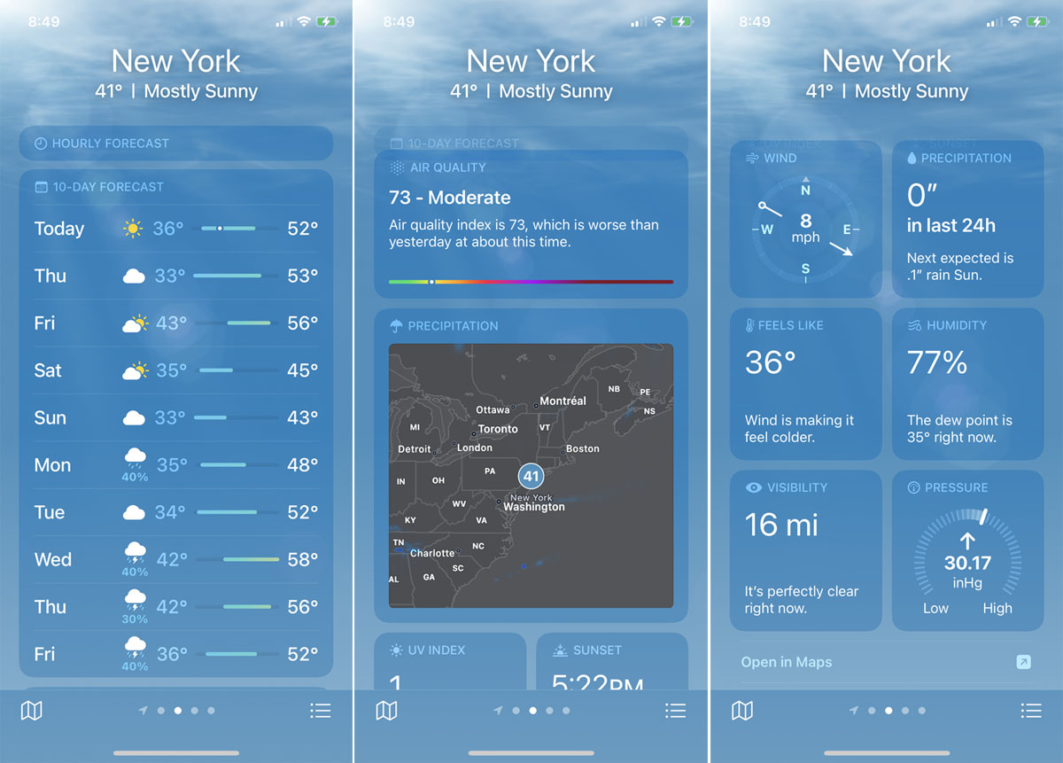 How to use the Apple Weather app on your iPhone