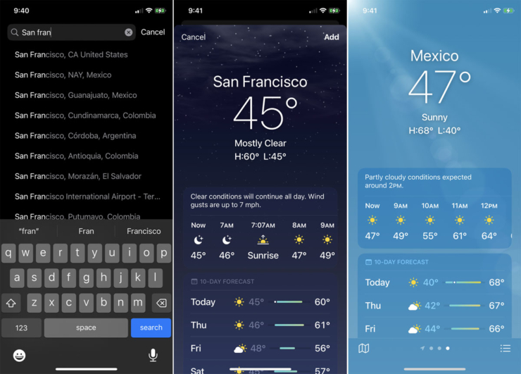 How to use the Apple Weather app on your iPhone