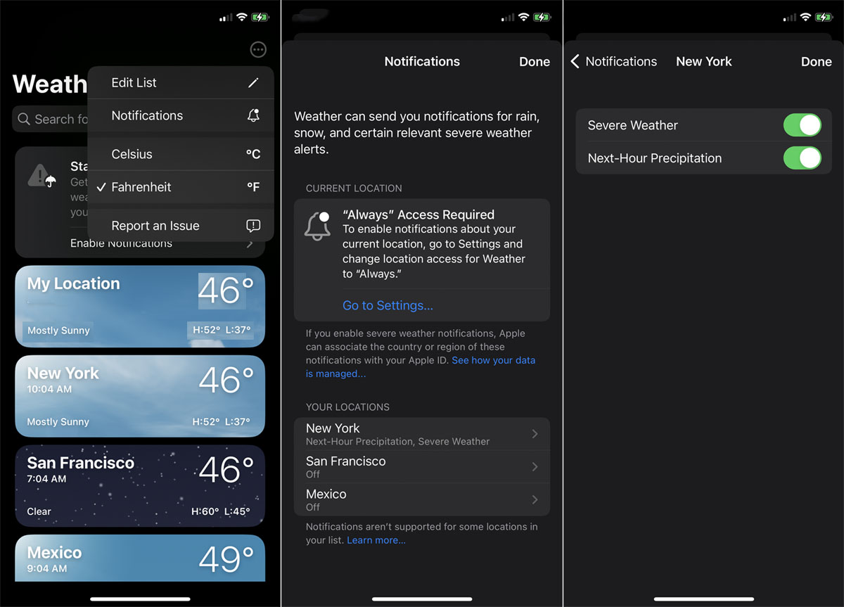 How to use the Apple Weather app on your iPhone
