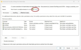 How to change ownership and control of files and folders in Windows 11