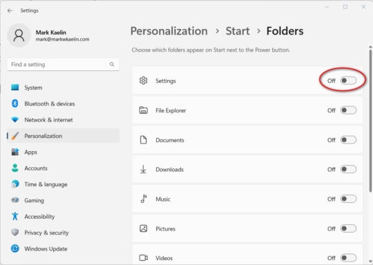 How to add quick access icons to the Start Menu in Windows 11 ...