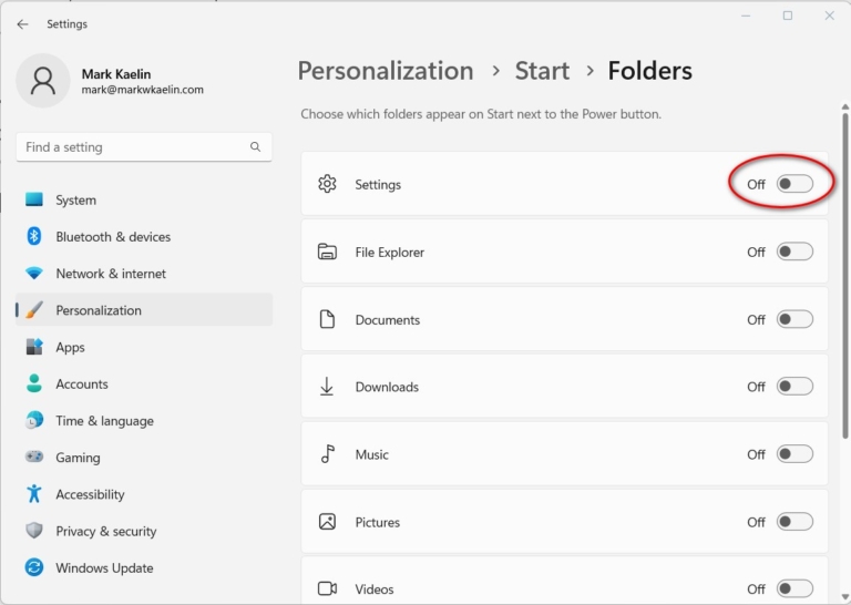 How to add quick access icons to the Start Menu in Windows 11 ...