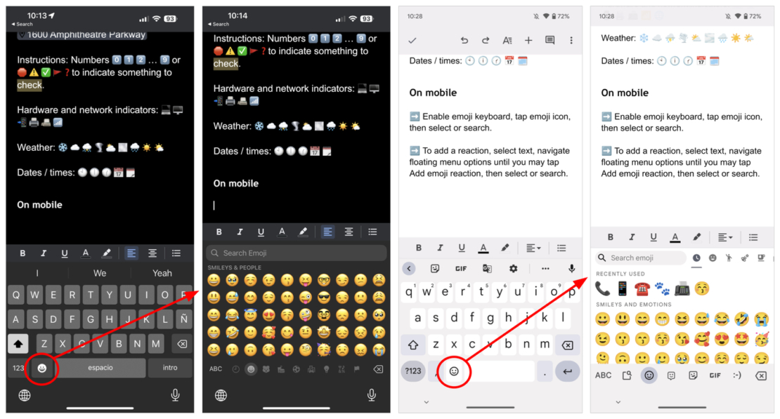 How to add emoji in Google Docs