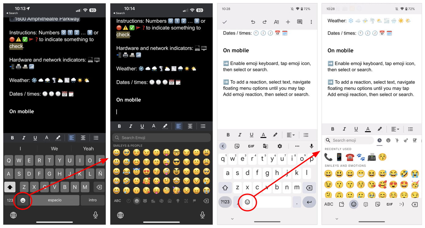 How to add emoji in Google Docs
