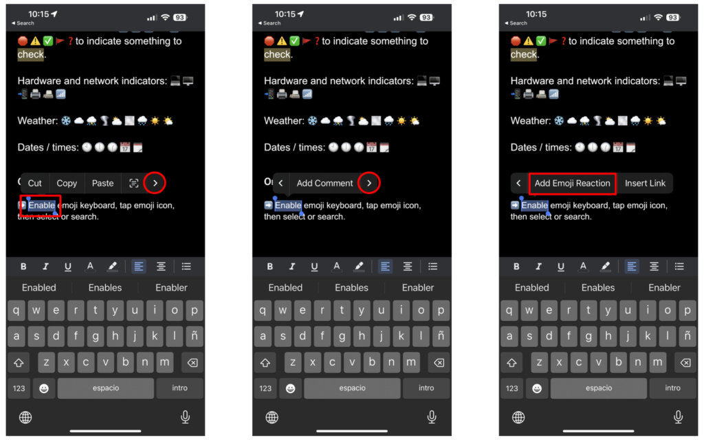 How to add emoji in Google Docs