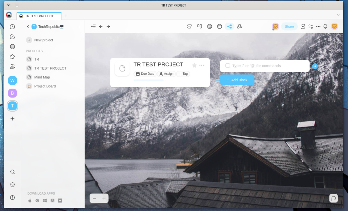 How to create a mind map in Taskade