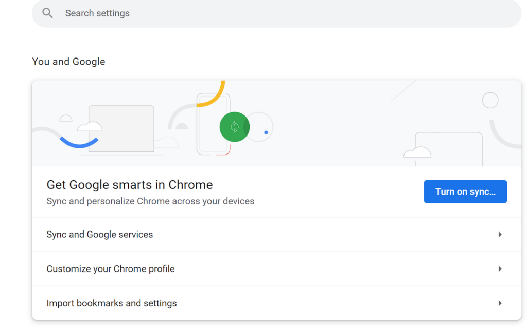 How to manage cross-device syncing in Chrome