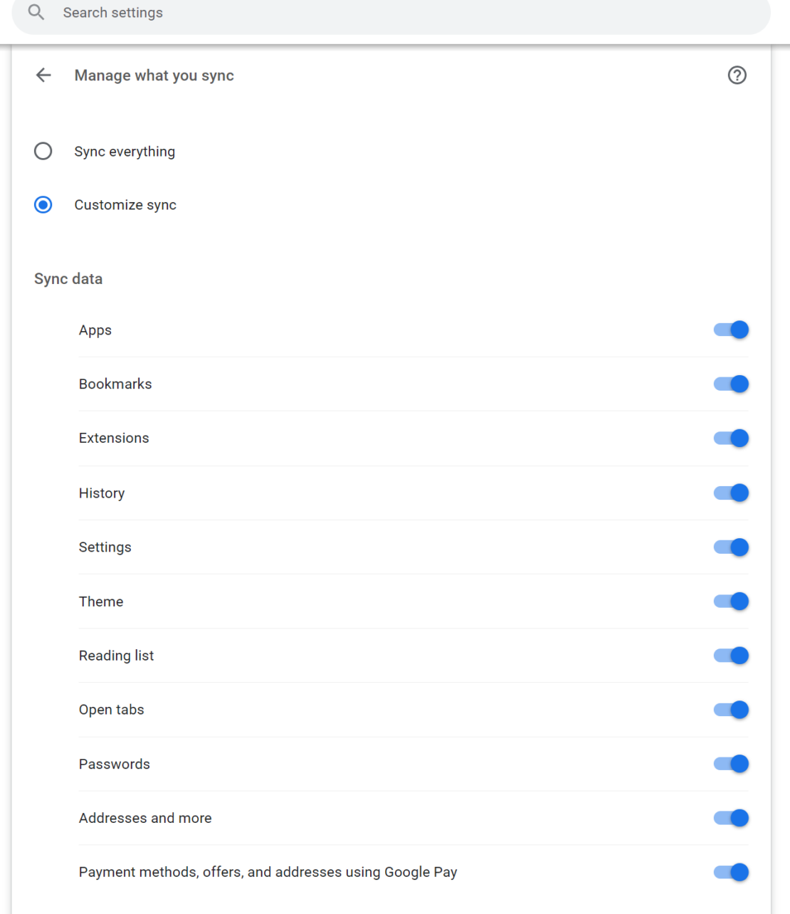 How to manage cross-device syncing in Chrome