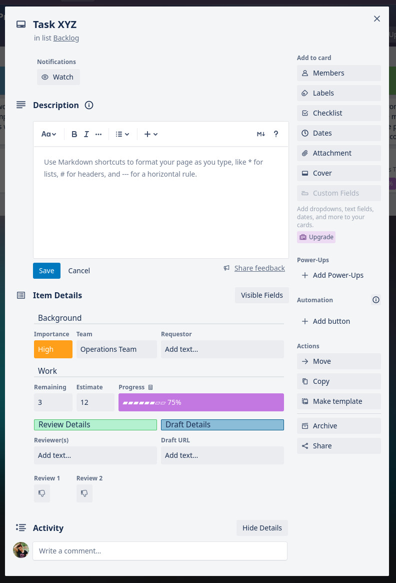 Try this amazing Trello project management template