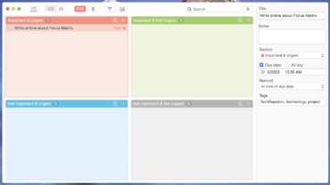 How to use Focus Matrix, a simple tool for managing your tasks