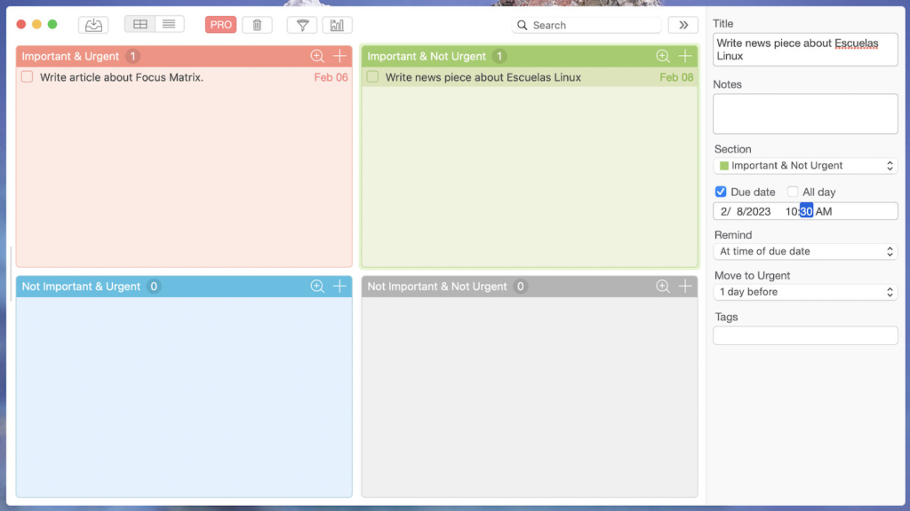 How to use Focus Matrix, a simple tool for managing your tasks