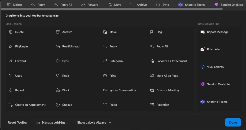How to customize Outlook for Mac mail