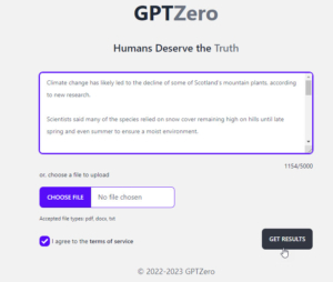 How to Use GPTZero to Check for AI-generated Text