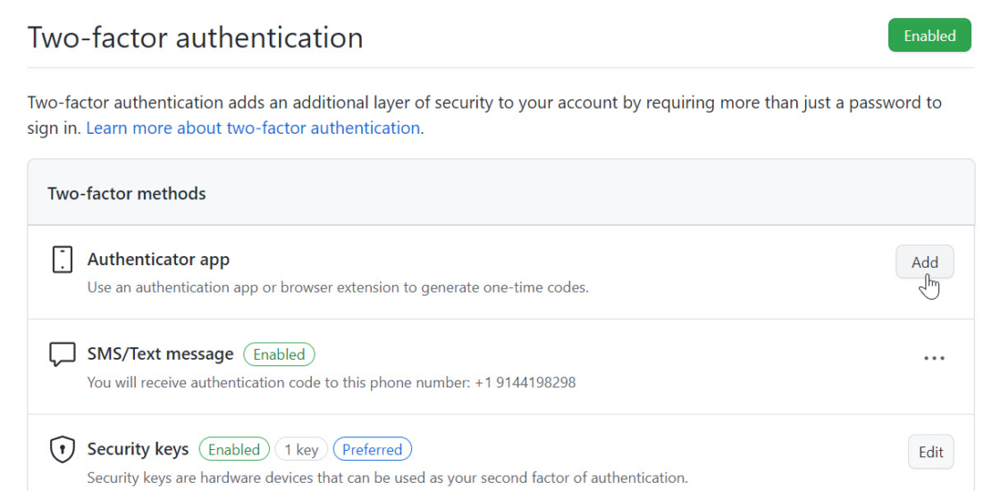如何使用双因素身份验证保护你的 Github 帐户
