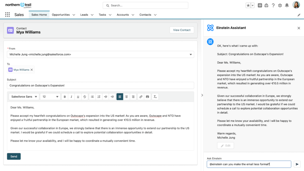 ChatGPT 为 Salesforce 的 Einstein AI 提供支持 - Flnug.com