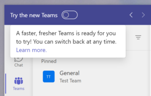 Microsoft Teams Version 2 is Windows Only For Now