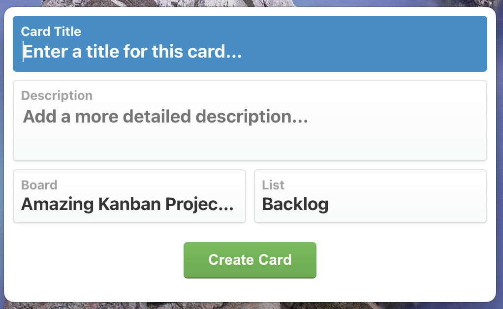 How to use the Trello Add Card feature from your desktop system tray