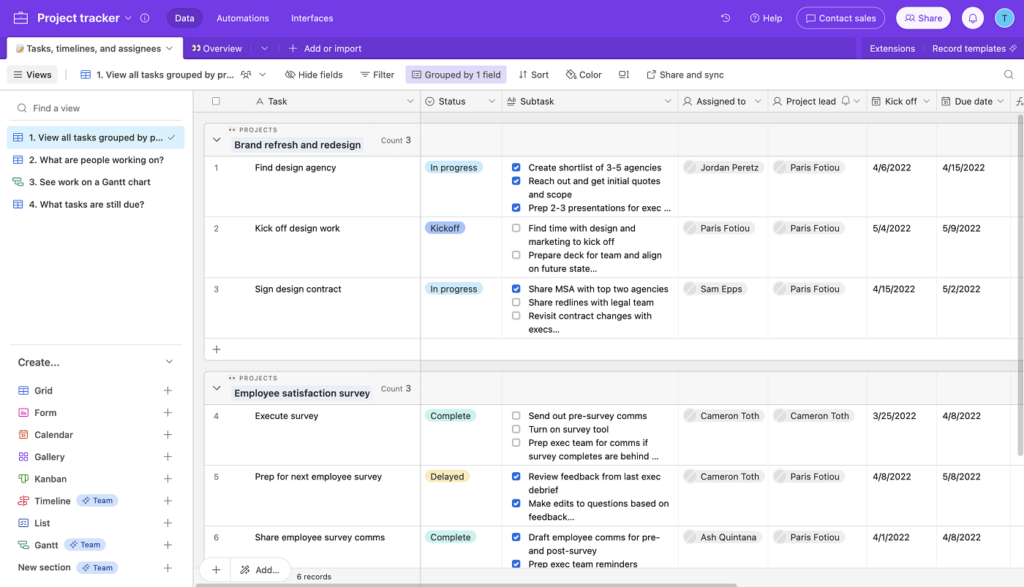 Airtable Review: Pricing, Ease of Use, Pros & Cons