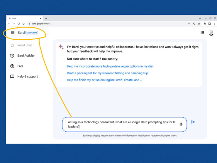 4 Google Bard search prompting tips for IT pros