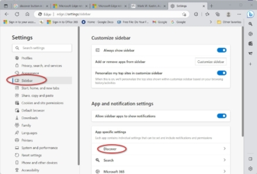 How to hide the Discover button and Copilot in Microsoft Edge